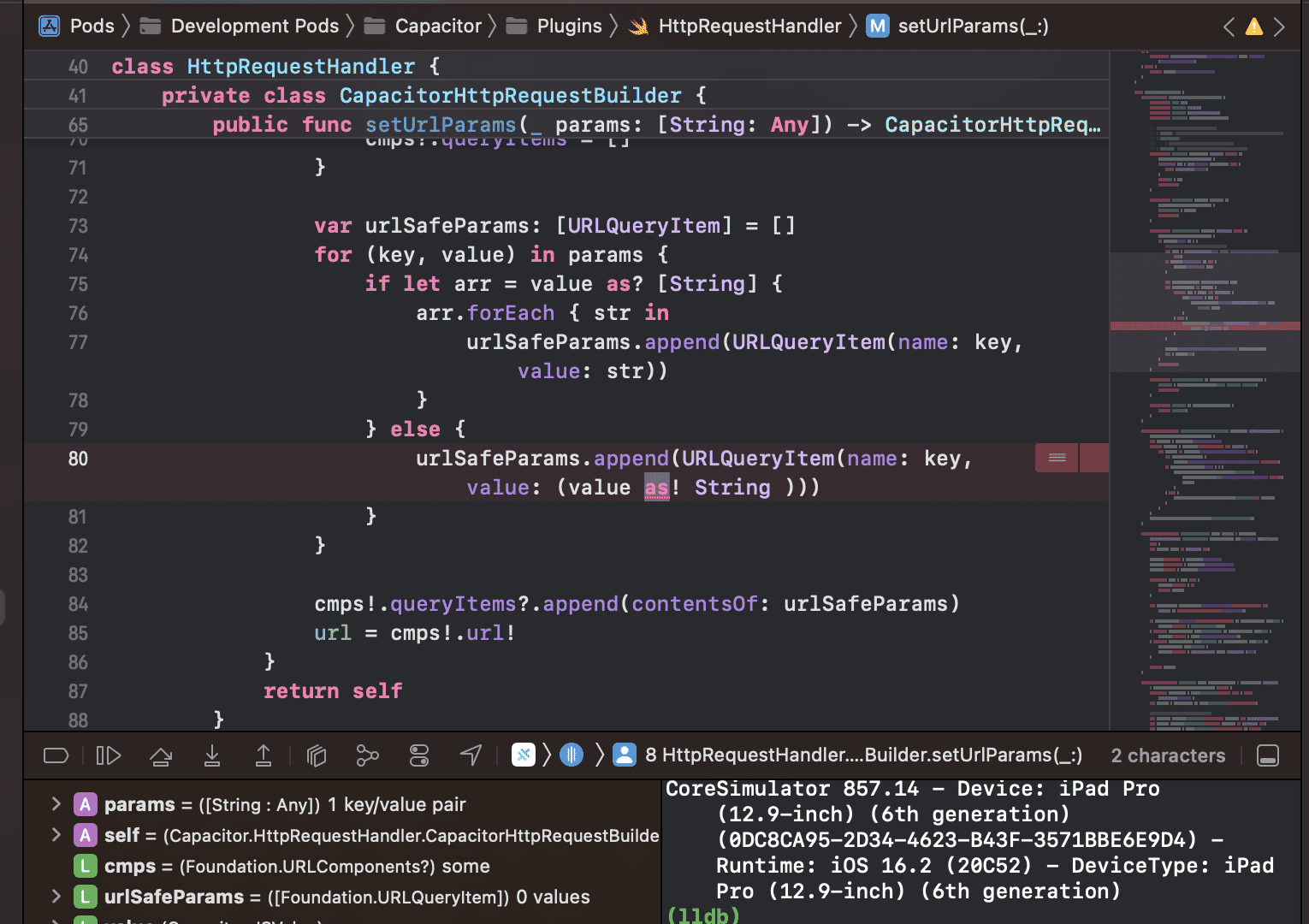 Bug Capacitor Stuck In Ios Emulator When Get Request Is Called With Integer